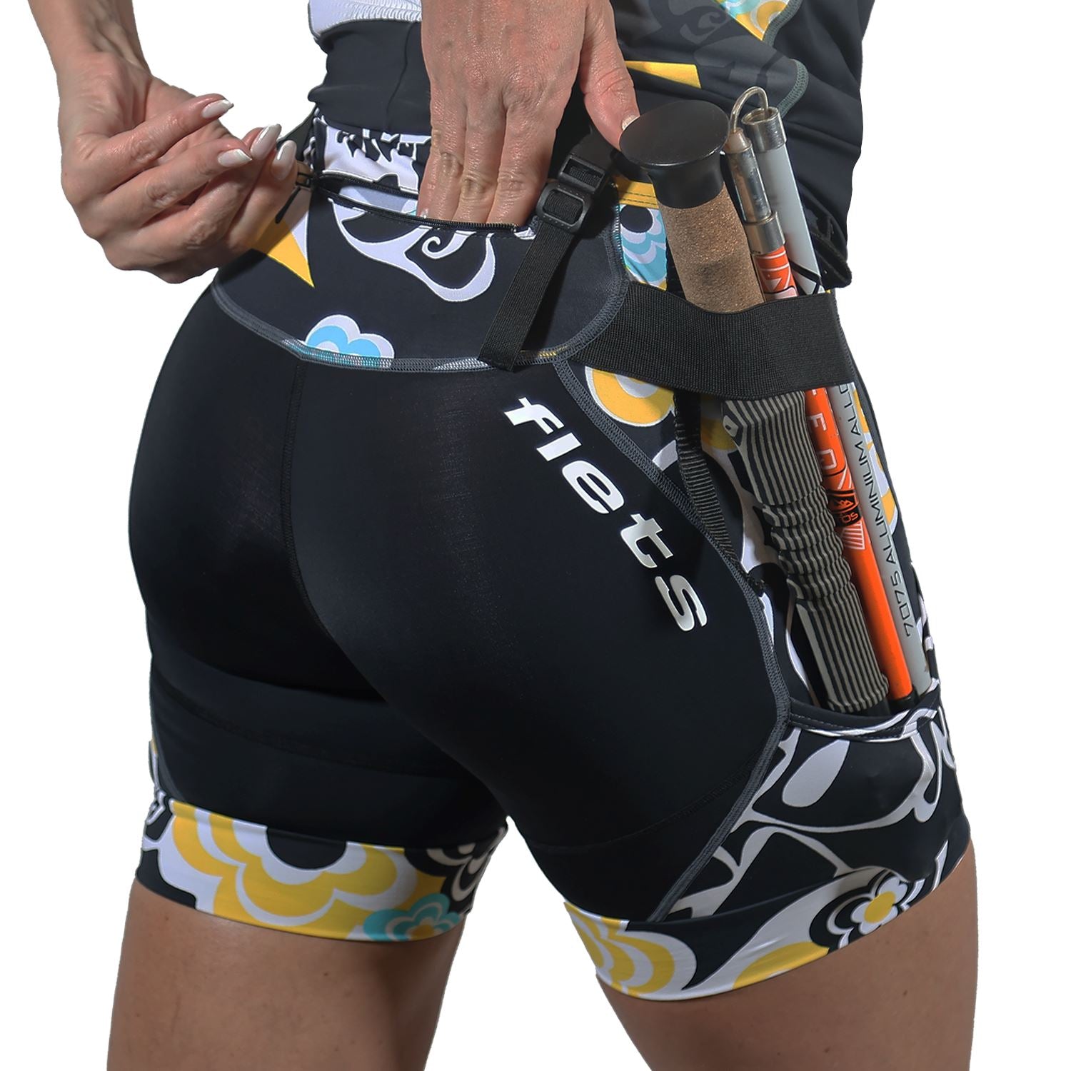 Bermuda Trail Running Preta | FLOLMIX - Feminina – FLETS