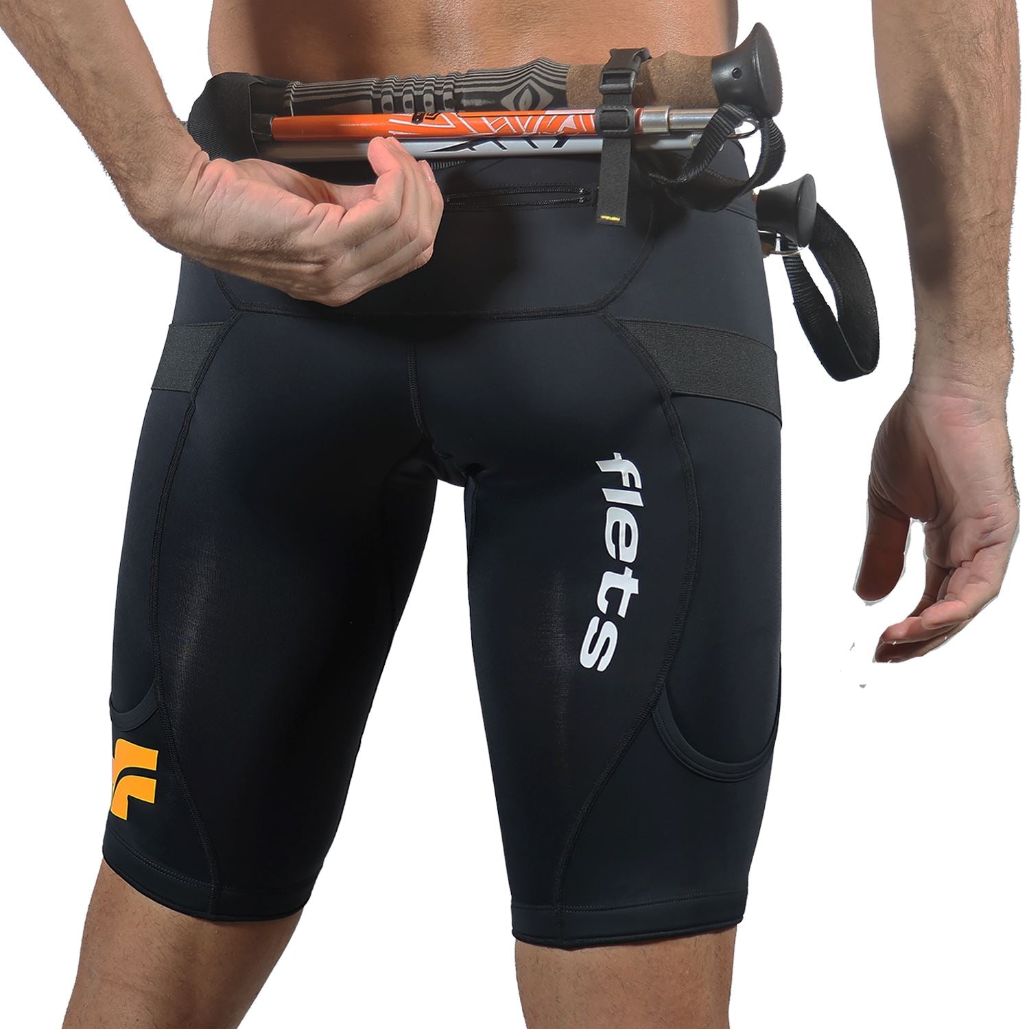 Bermuda TRAIL RUNNING Preta - Masculina – FLETS