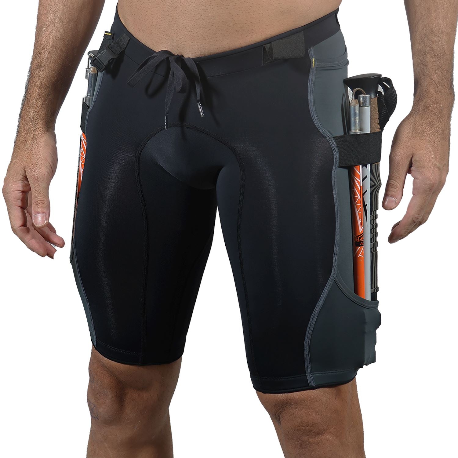 Bermuda TRAIL RUNNING Preta/Estanho - Masculina – FLETS