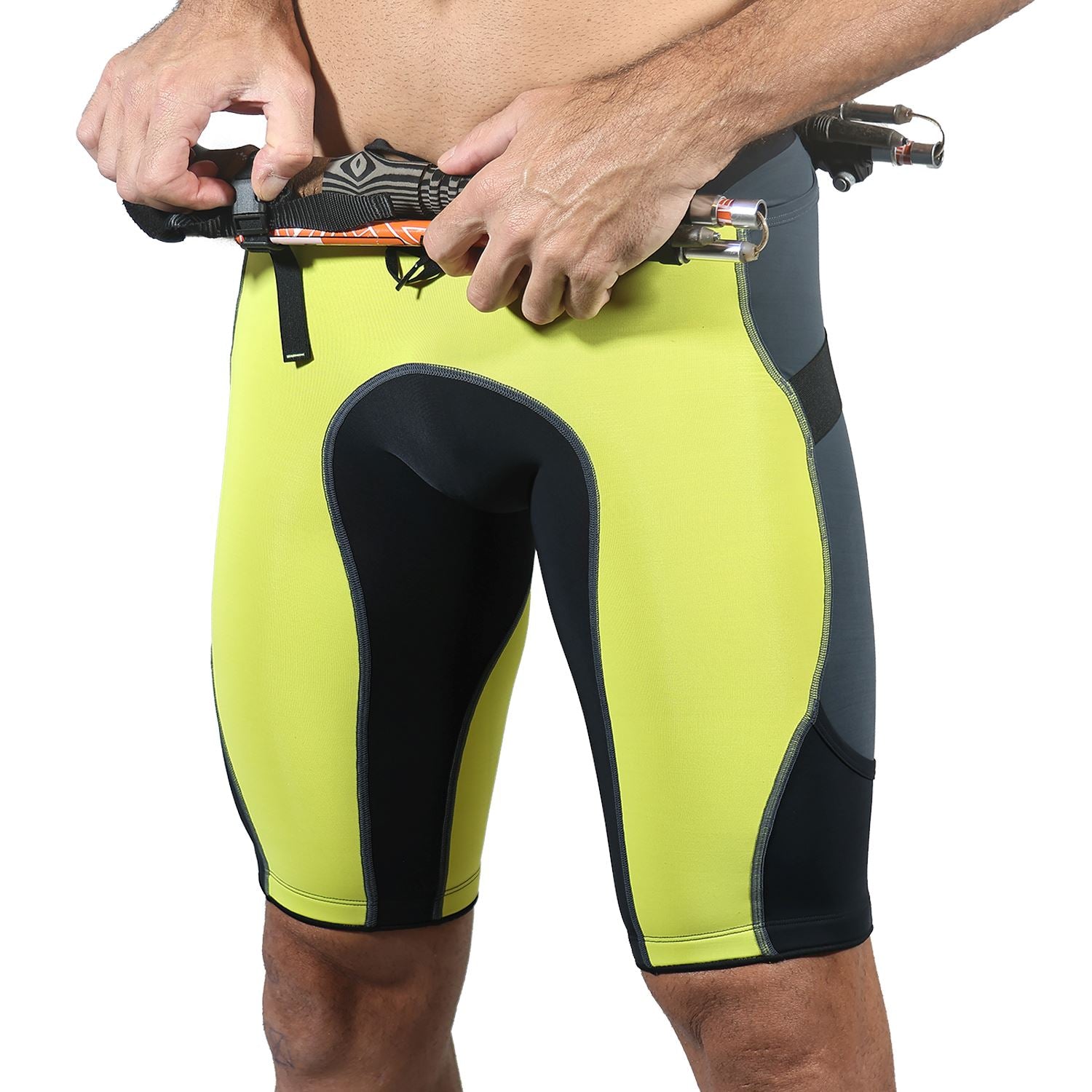 Bermuda TRAIL RUNNING Verde/Preto/Estanho - Masculina – FLETS