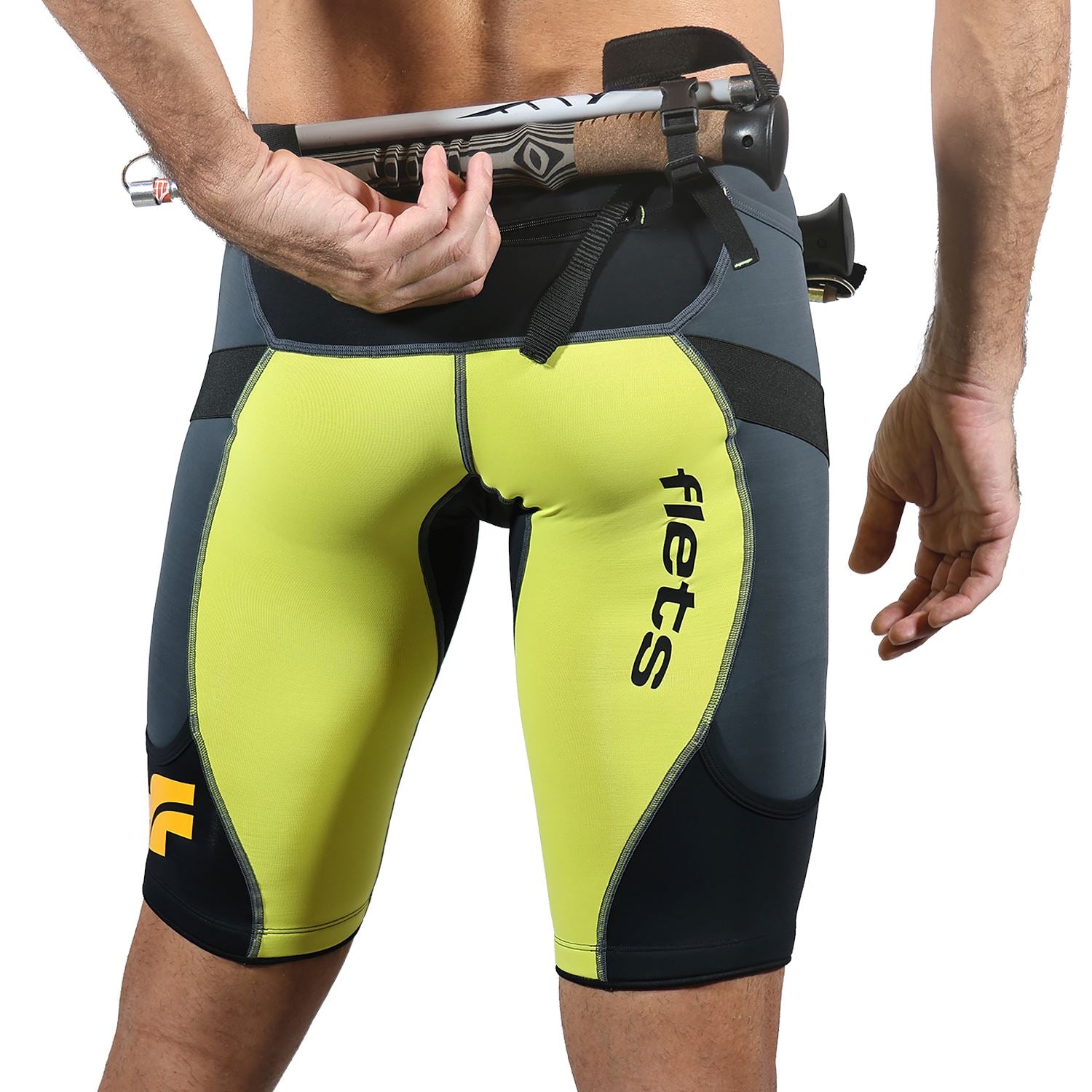 Bermuda TRAIL RUNNING Verde/Preto/Estanho - Masculina – FLETS